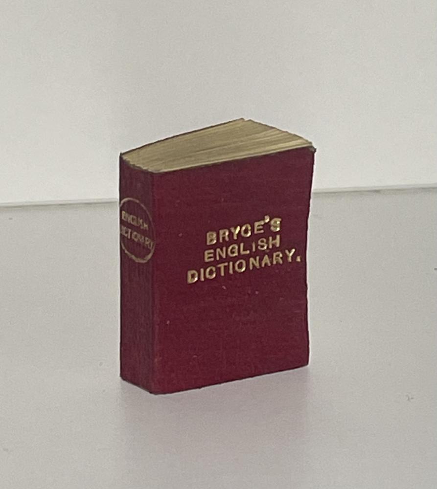 Zantiques.co.uk: Bryce Miniature Dictionary - Smallest English ...